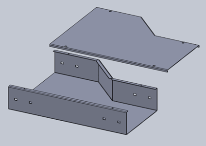 Cable Duct Fitting - Offset Reducer